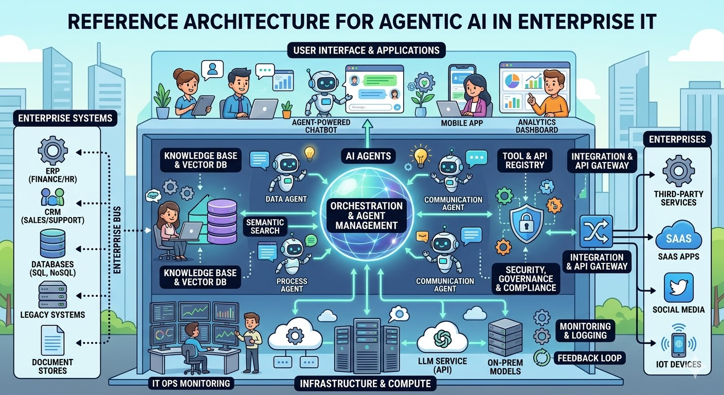 Reference Architecture for Agentic AI in Enterprise IT